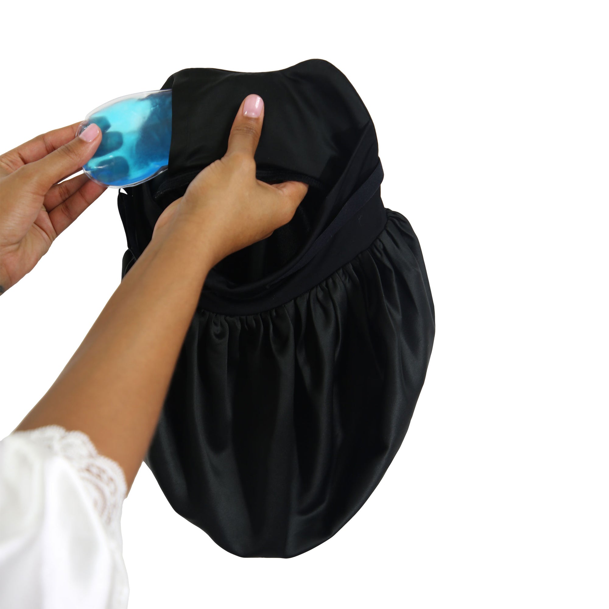 2‑in‑1 Satin Bonnet & Eye Mask Medium | iBonnet®